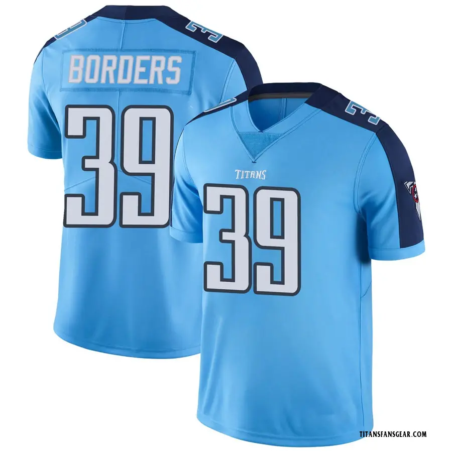 Nike Breon Borders Tennessee Titans Men's Limited Light Blue Color Rush ...